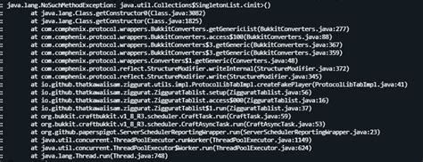 Java Lang Nosuchmethodexception Issue Dmulloy Protocollib Github