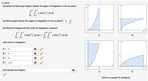 Solved Consider The Following Integral Sketch Its Region Of