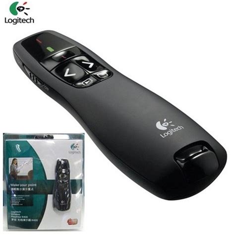 Logitech R400 Usb Wireless Presenter Red Laser Pointer Ppt Presentation