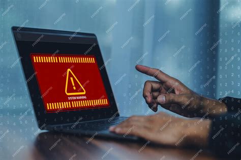 Premium Photo Computer Error System Warning Caution Sign For
