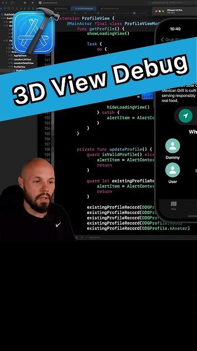 Xcode Tip 3d View Debugging Iosdeveloper Swift Xcode Youtube