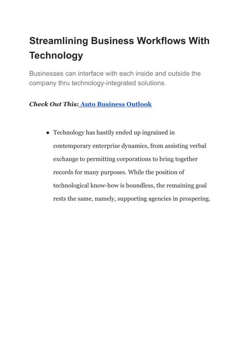 ppt streamlining business workflows with technology powerpoint