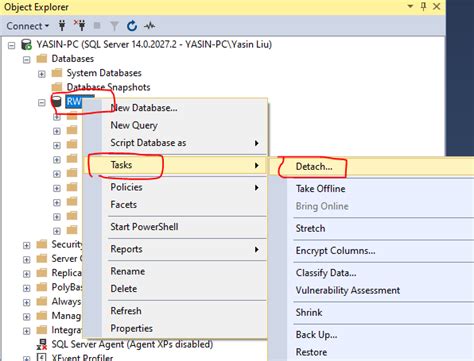 SQL server 数据库分离与附加备份与还原 简书