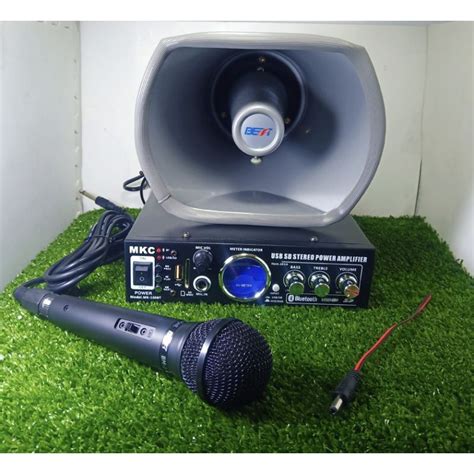 ลำโพงฮอร์น ชุดเครื่องเสียงรถขายของ รถขายกับข้าว จับแมลง เรียกนก Speakker Horn แพ็ค3ชิ้น ขยายmk