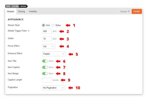 Mosaic Documentation • Themify