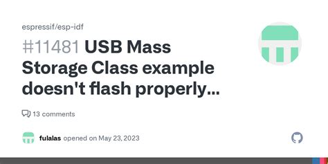 Usb Mass Storage Class Example Doesnt Flash Properly Idfgh 10215