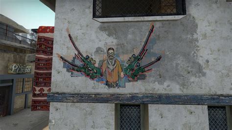 The Legendary CS GO Plays That Got Immortalised In The Form Of Map Graffiti PC Gamer