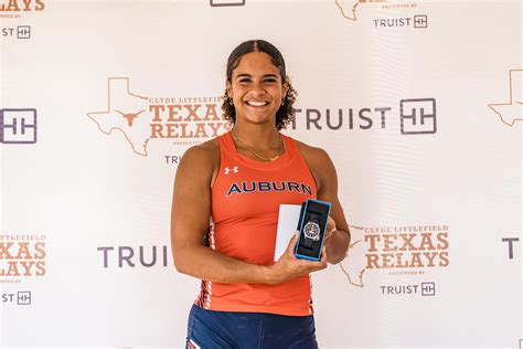 Mccarrell Posts Nations Leading Mark In Day Three Of Texas Relays Auburn Tigers Official