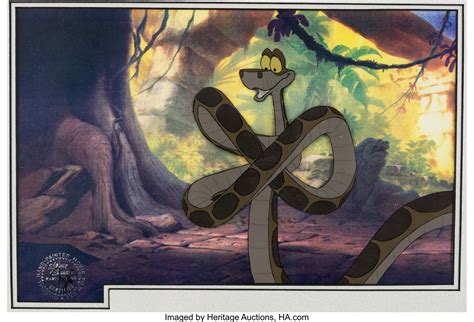 The Jungle Book Kaa Production Cel Walt Disney 1967 Jungle Book