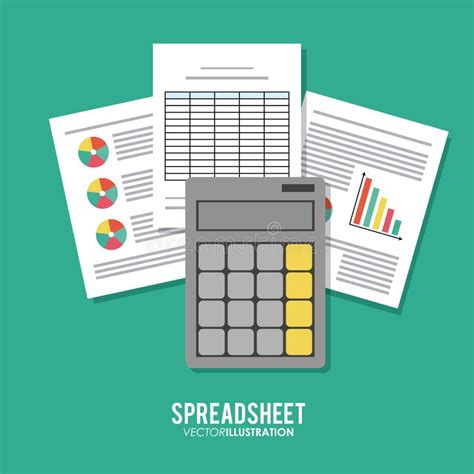 Spreadsheet Icon Design Stock Vector Illustration Of Internet 68108821