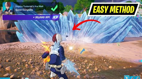 How To Easily Deploy Todorokis Ice Wall Fortnite Youtube