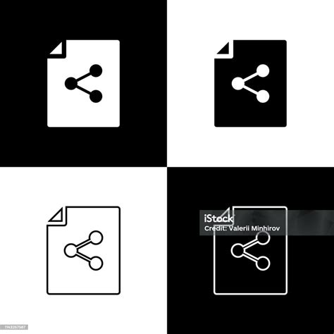 흑백 배경에 고립 된 공유 파일 아이콘을 설정 합니다 파일 공유 파일 전송 기호입니다 선 개요 및 선형 아이콘입니다 벡터 일러스트 0명에 대한 스톡 벡터 아트 및 기타