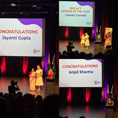 Congratulations Jayanthi Gupta For Winning Act Senior Woman Of The Year … Sonia Di Mezza Mba