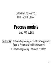 Software Engineering Lecture Notes On UNIT 2 Chapter 3 Software