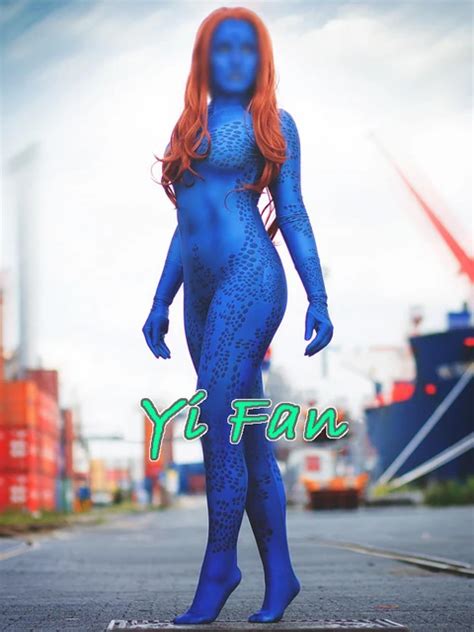 3d Print Mystique Cosplay Costume Spandex Zentai Bodysuit Halloween Costumes For Woman Hot Sale