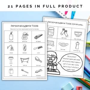 Personal Hygiene Workbook K 2nd Grade Life Skills Digital Download