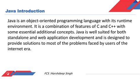 Basics Of Java PPT