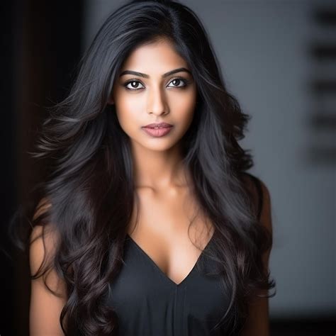 Premium Photo Radiant Elegance Portrait Of A Beautiful Sri Lankan Girl