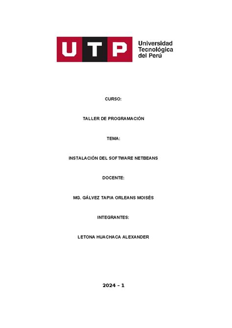 Tutorial De Instalación Netbeans Taller De Programacion Curso
