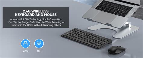 Tecknet Wireless Keyboard And Mouse Combo Mini Cordless Computer Keyboard And Mouse