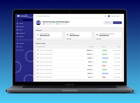 Banking Dashboard Tailwindui Replica Behance