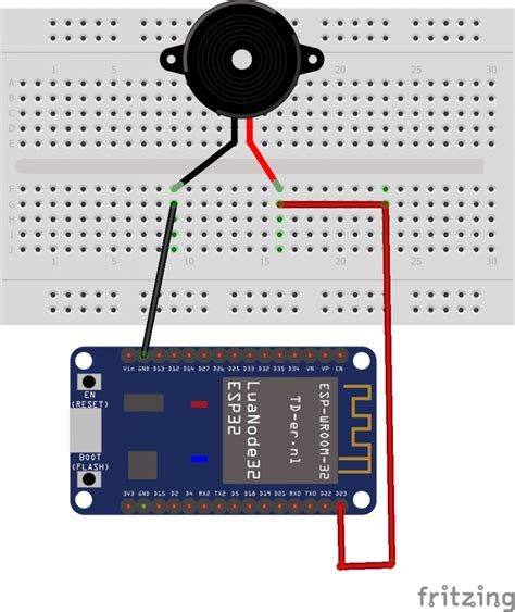 Control A Buzzer By The Esp32 Card
