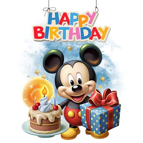 Mickey Mouse Png Clipart Birthday Party Happy Birthday Mickey