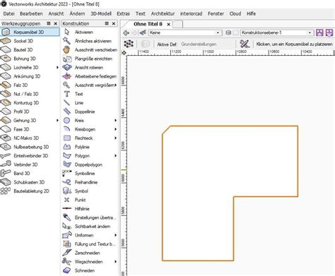 Korpusmöbel Aus Polygon Erstellen Interiorcad Vectorworks Forum