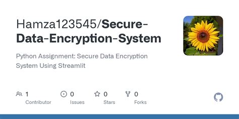 Github Hamza123545 Secure Data Encryption System Python Assignment Secure Data Encryption