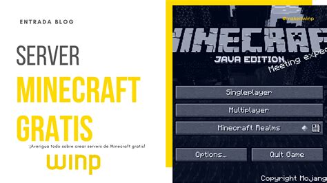 CREAR SERVER MINECRAFT GRATIS