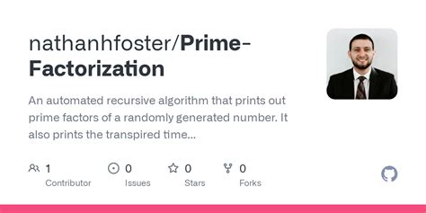 Github Nathanhfoster Prime Factorization An Automated Recursive