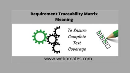 Requirement Traceability Matrix Meaning