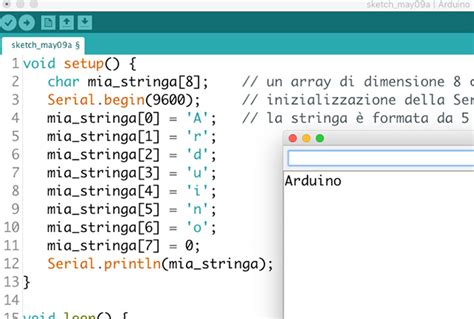 gestire le stringhe con arduino approfondimenti michele maffucci
