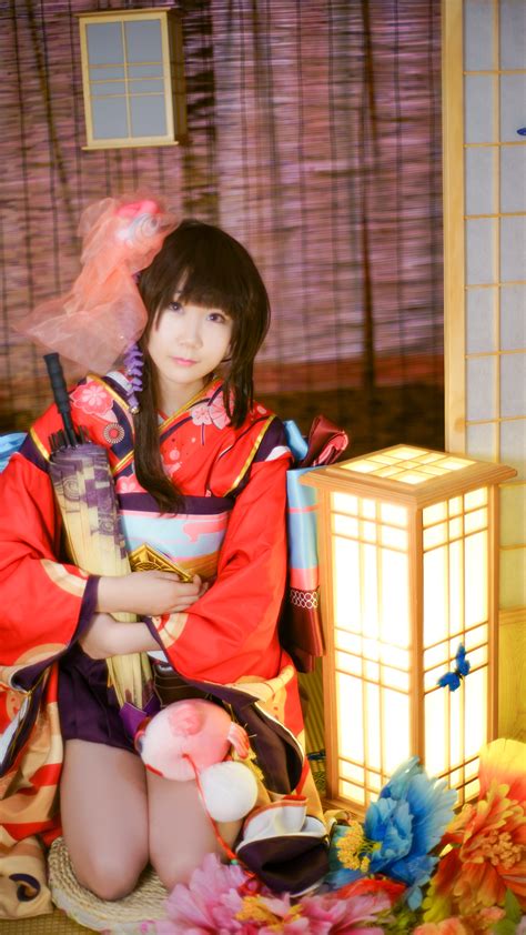阴阳师神乐cosplay，好多人喜欢这个角色呀