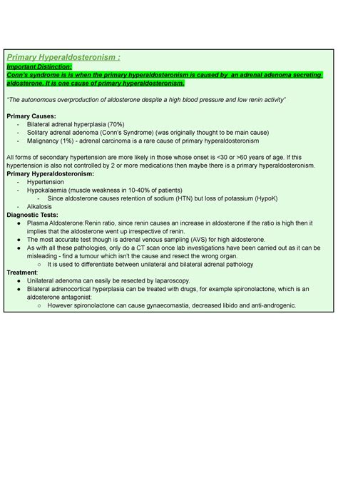 Primary Hyperaldosteronism It Is One Cause Of Primary Hyperaldosteronism “the Autonomous