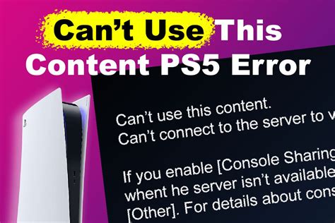Can T Use This Content PS5 Easy Fix Alvaro Trigo S Blog