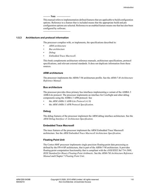 Arm Cortex M4 Technical Reference Manual PDF