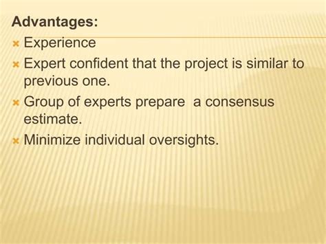 Software Cost Estimation Techniques Ppt