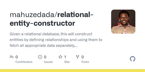 Github Mahuzedadarelational Entity Constructor Given A Relational