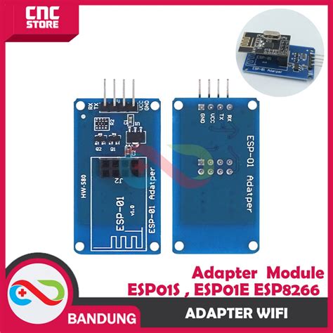 Jual ADAPTER ESP 01 ESP 01S ESP8266 WIRELESS ADAPTER MODULE WiFi ESP01 3 3V 5V DC Shopee Indonesia