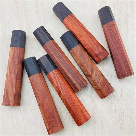 일본 스타일 팔각형 손잡이 주방 칼 손잡이 붉은 백단향 흑단 나무 칼 손잡이 생선 생 칼 손잡이 개 칼 AliExpress