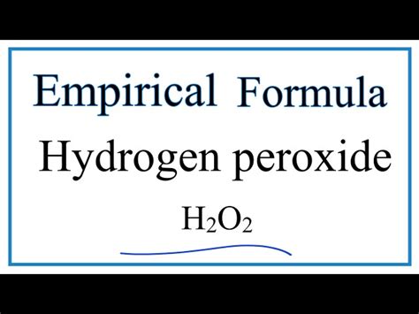 H2o2 Structural Formula Composition Molecular Formula Actual
