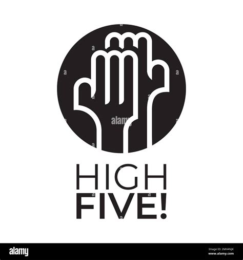 Vector Illustration Icon And Logo High Five Stock Vector Image And Art