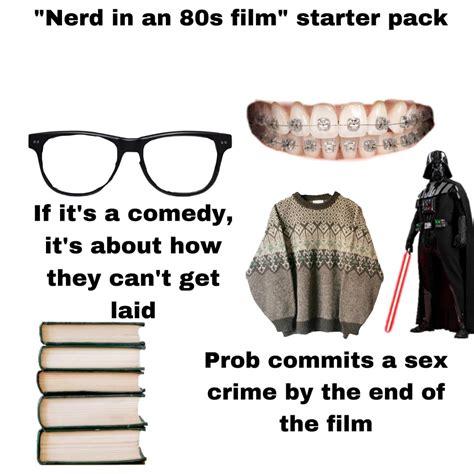 Nerd In An 80s Film Starter Pack Rstarterpacks