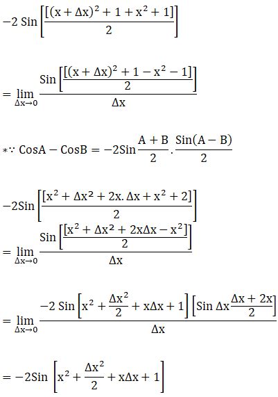 Differentiate The Function With Respect To X Using First Principle