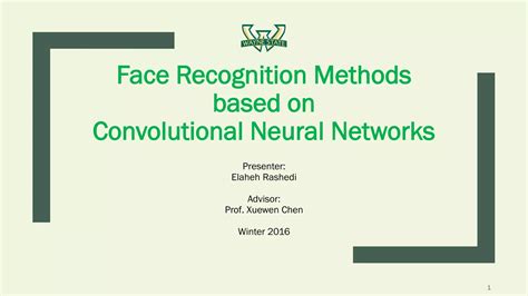 Face Recognition Methods Based On Convolutional Neural Networks Pdf