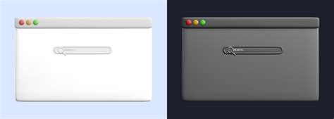 Web Browser Window Template Blank Screen Web Browser In Realistic Design Vector Illustration