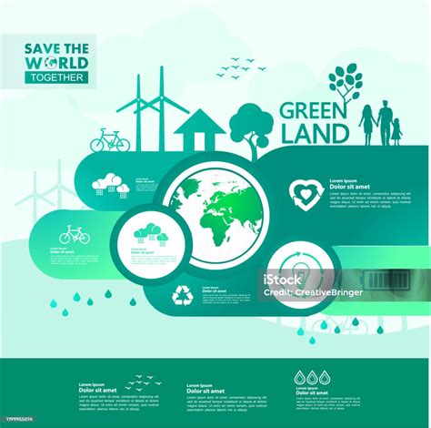 녹색 생태 벡터 일러스트레이션을 함께 세계를 저장합니다 0명에 대한 스톡 벡터 아트 및 기타 이미지 0명 개념 나무 Istock