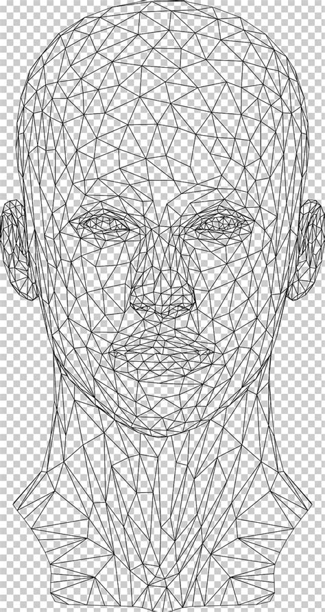 Website Wireframe Wire Frame Model Human Head Png Clipart 3d Computer