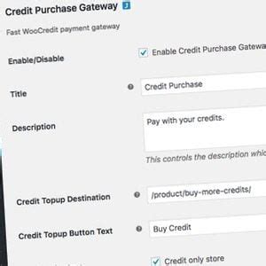 WooCommerce Credit System Fast Credit Pro WooCommerce Store Credit System